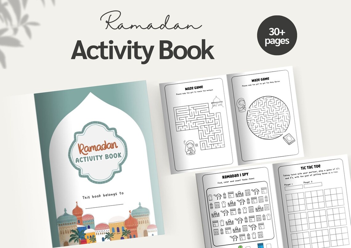 Ramadan Activity Book Printable, Eid Activity Book, Ramadan Printable ...