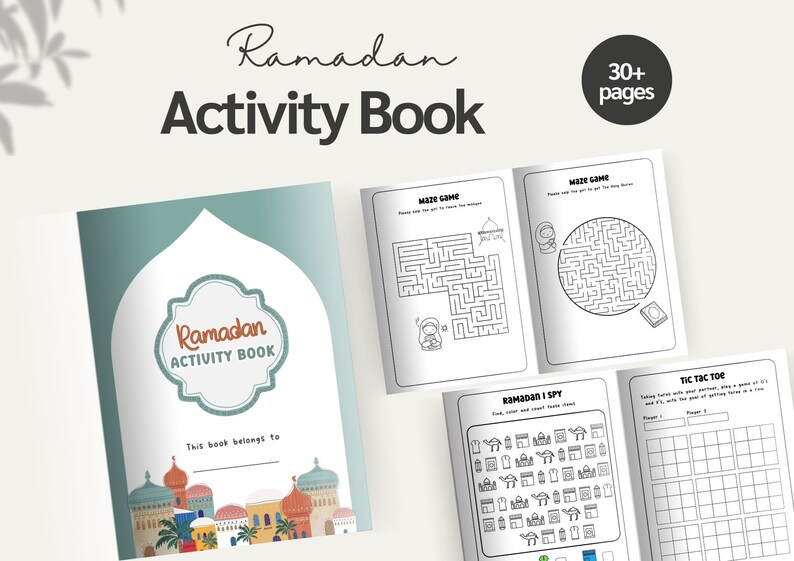 Ramadan Activity Book Printable, Eid Activity Book, Ramadan Printable ...