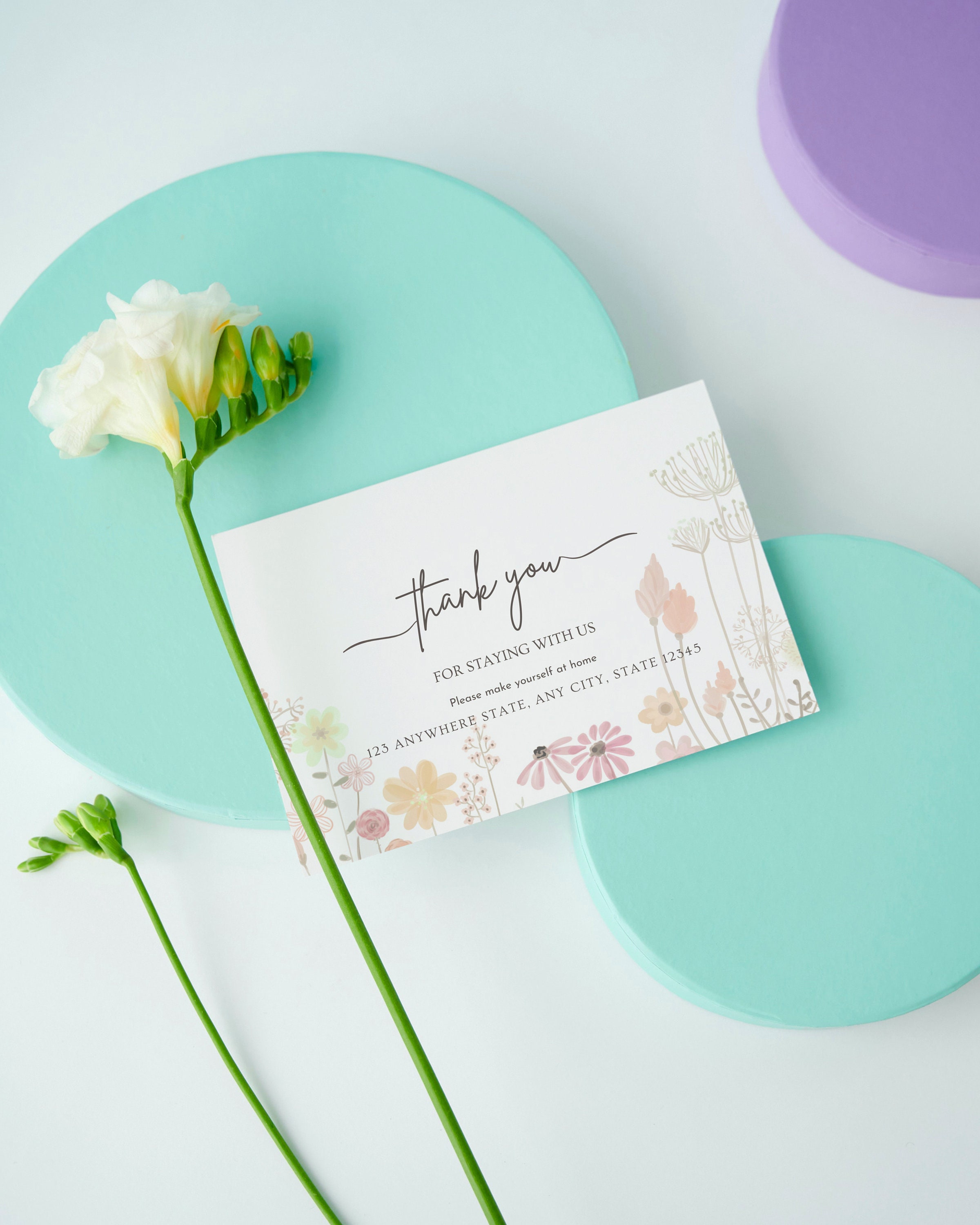 Editable Airbnb Thank You Card for Rental Host Printable - Etsy