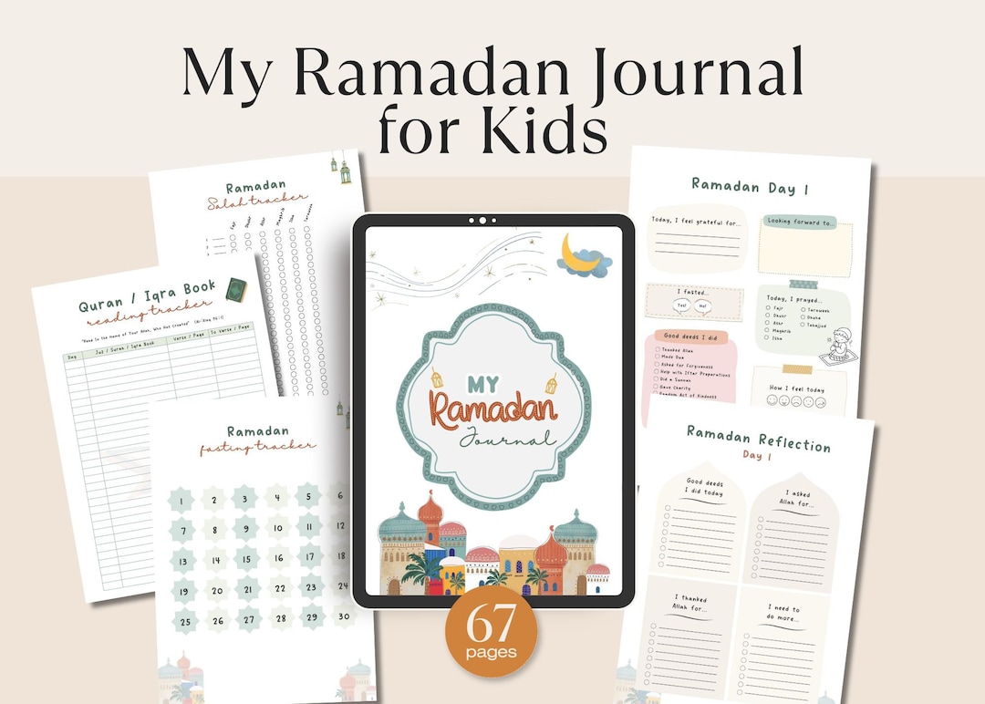 Kids Ramadan Activity Book Journal Planner, Islamic Muslim Planner ...