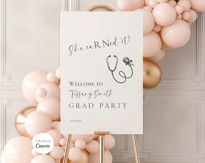 Nurse Graduation Welcome Sign, Ribbon, Hospital RN Grad Party, Bow ...