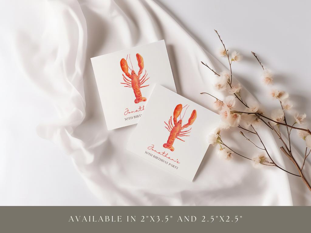 Crawfish Boil Thank You Tag, Crawfish Birthday Favor, Birthday Boil ...