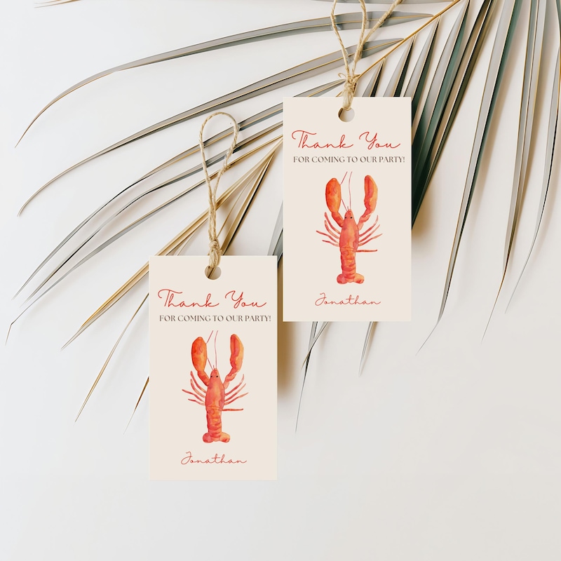 Crawfish Thank You Tag - Etsy
