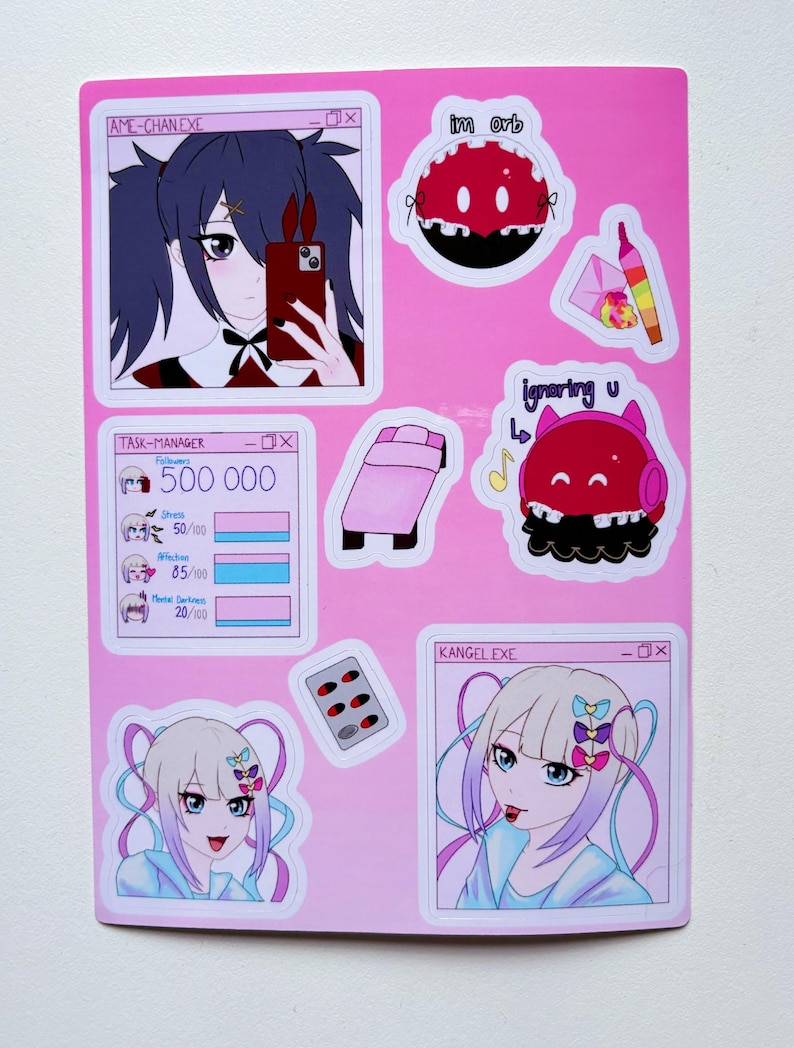 Needy Streamer Overload Vinyl Sticker Sheet - A6 - Etsy