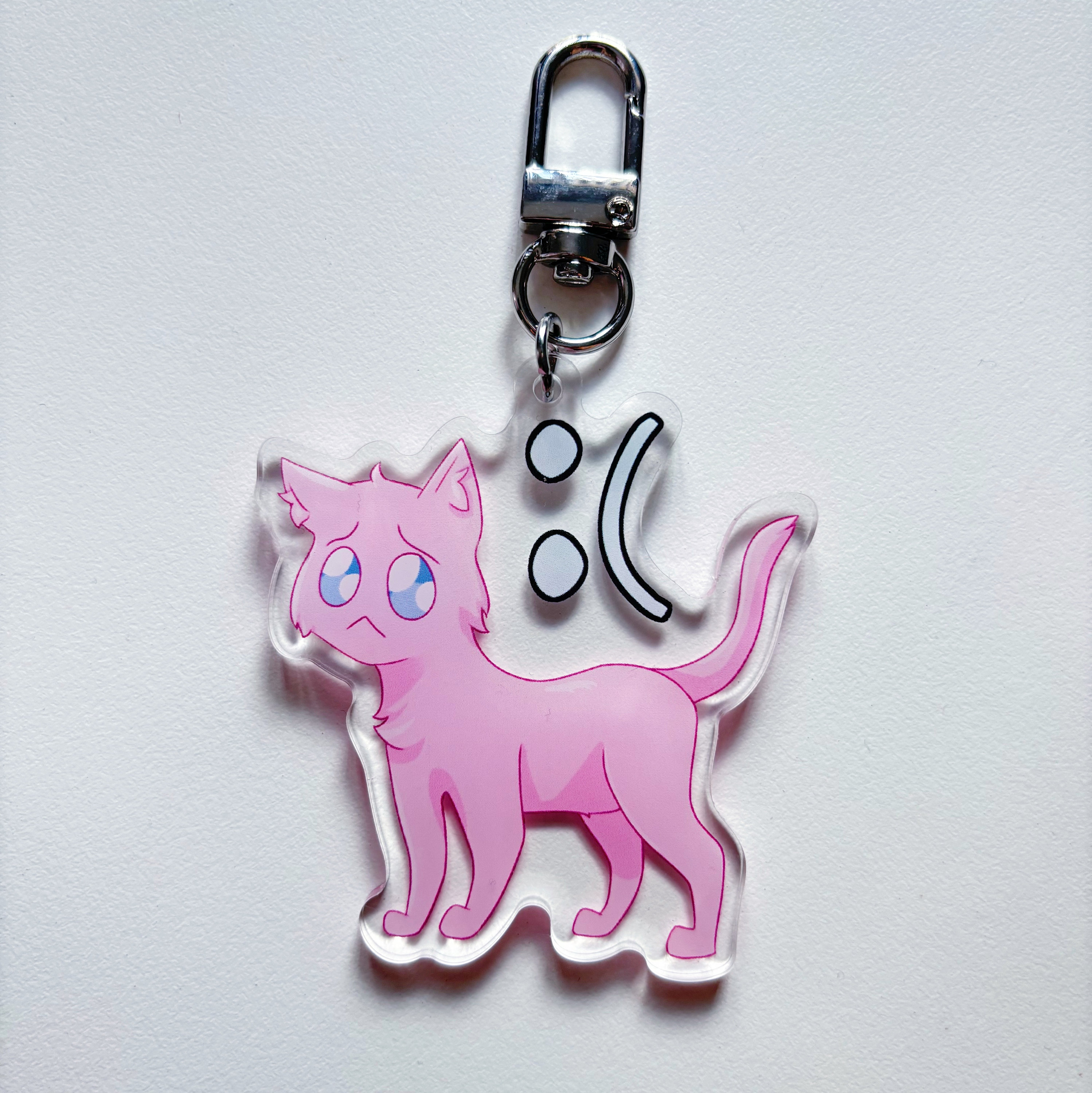 P-chan :( Emote Needy Streamer Overload Acrylic Charm Keychain - Etsy