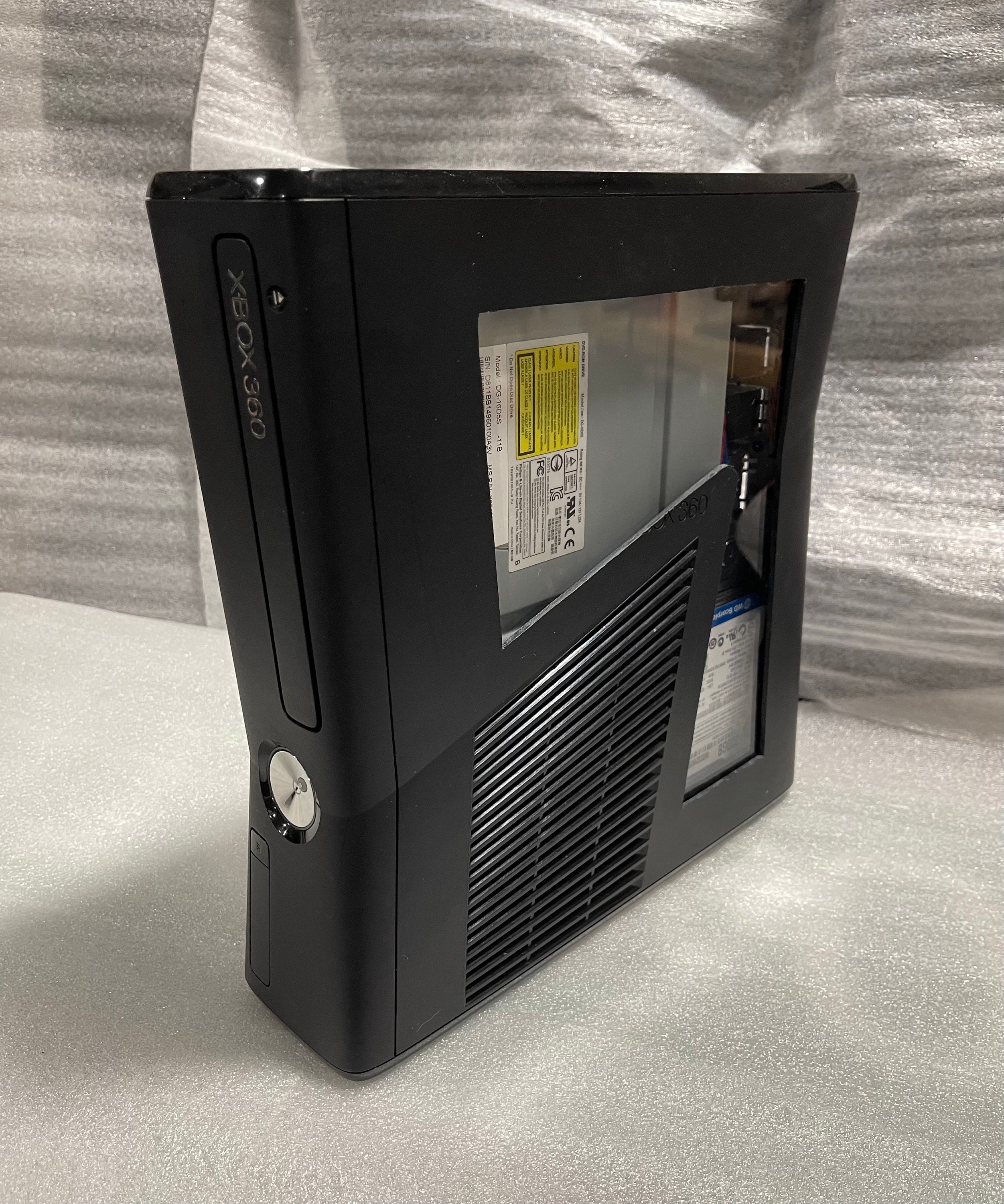 Modded Xbox 360 Slim 320GB Window Cut Blue Led - Etsy