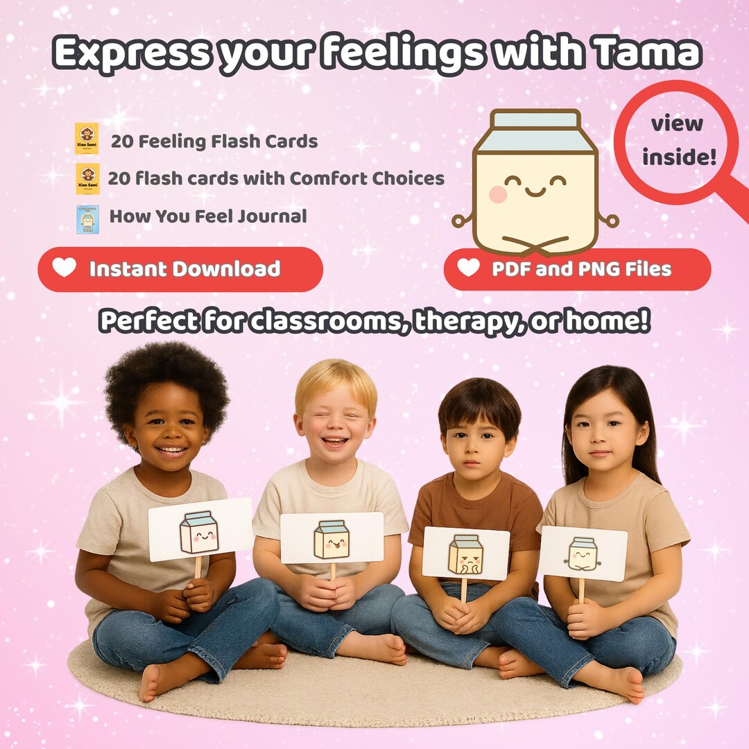 Printable Feelings Flash Cards for Kids | Comfort Choices Cards ...