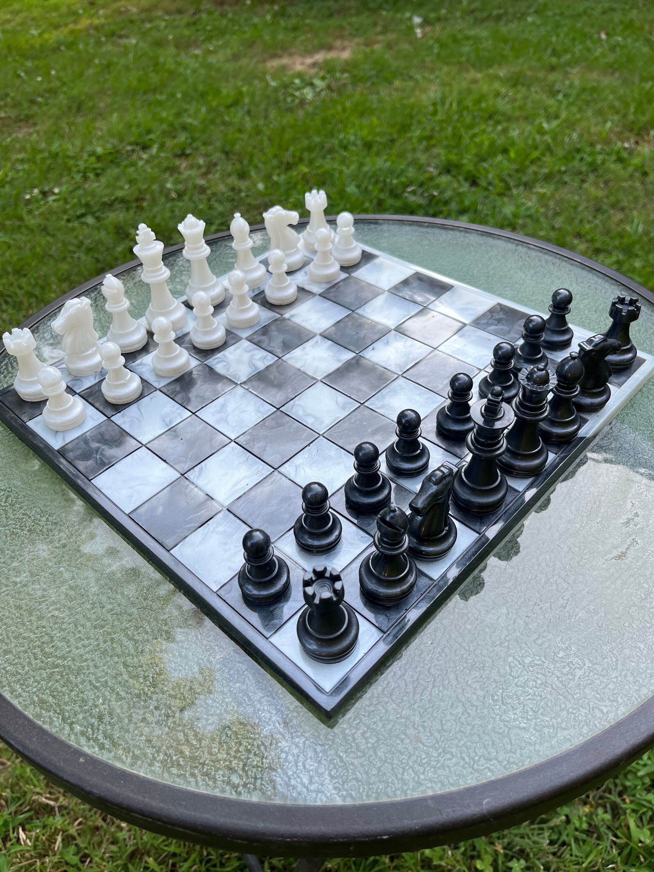 Beautiful Custom Resin Chess Board - Etsy