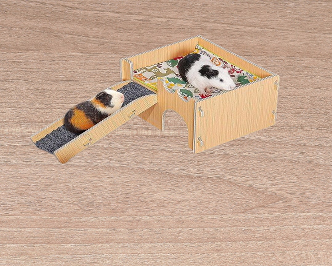 Guinea Pig Castle Wooden Guinea Pig Hideout With Cave Stairs - Etsy