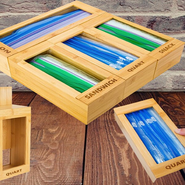 Kitchen Baggie Holder - Etsy