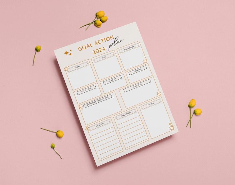 Goal Planner 2024 | Digital Planner 2024 | Goal Planner | 2024 Planner ...