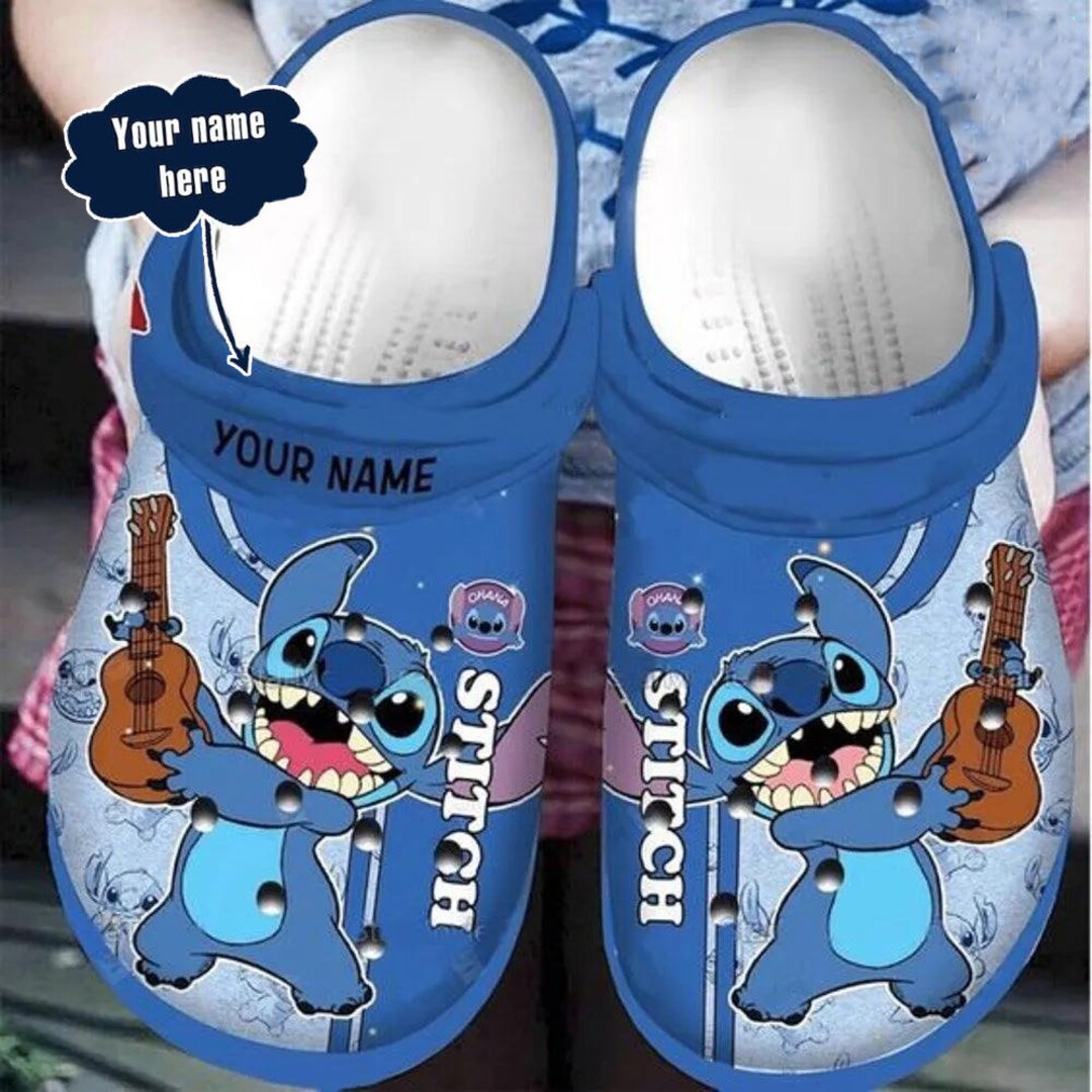 Stitch and Lilo Guitar Shoes, Personalized Stitch Shoes, Stitch Sandals ...