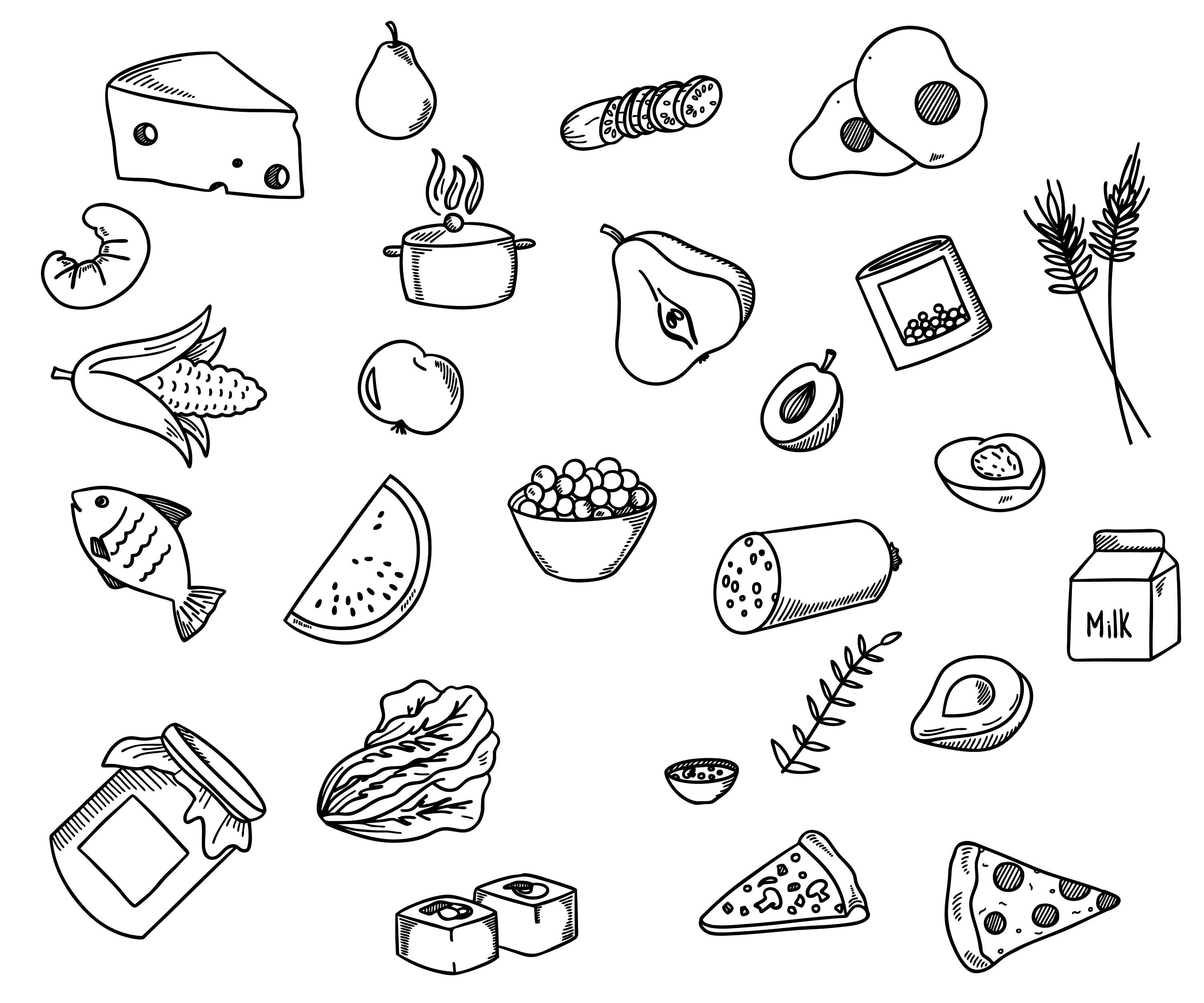 Kitchen Svg, Food Svg Bundle, Restaurant Svg, Food Cut File, Chef Svg ...