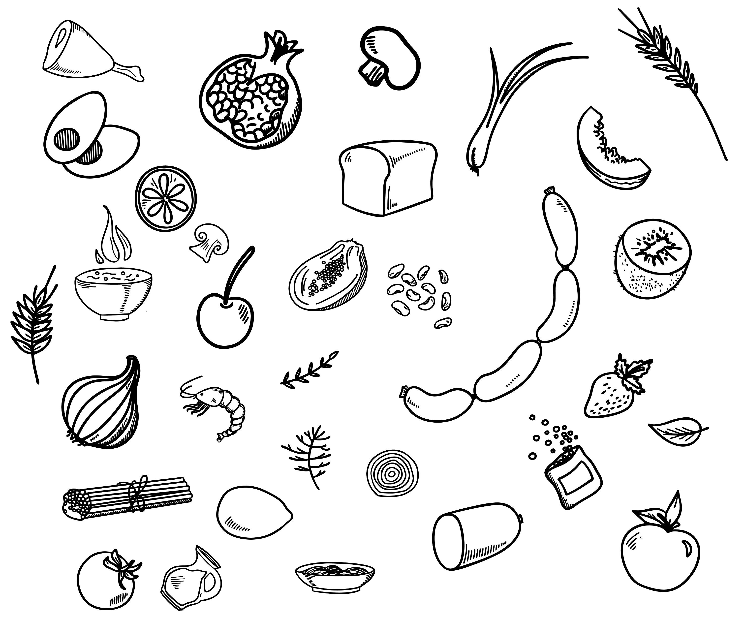 Kitchen Svg, Food Svg Bundle, Restaurant Svg, Food Cut File, Chef Svg ...