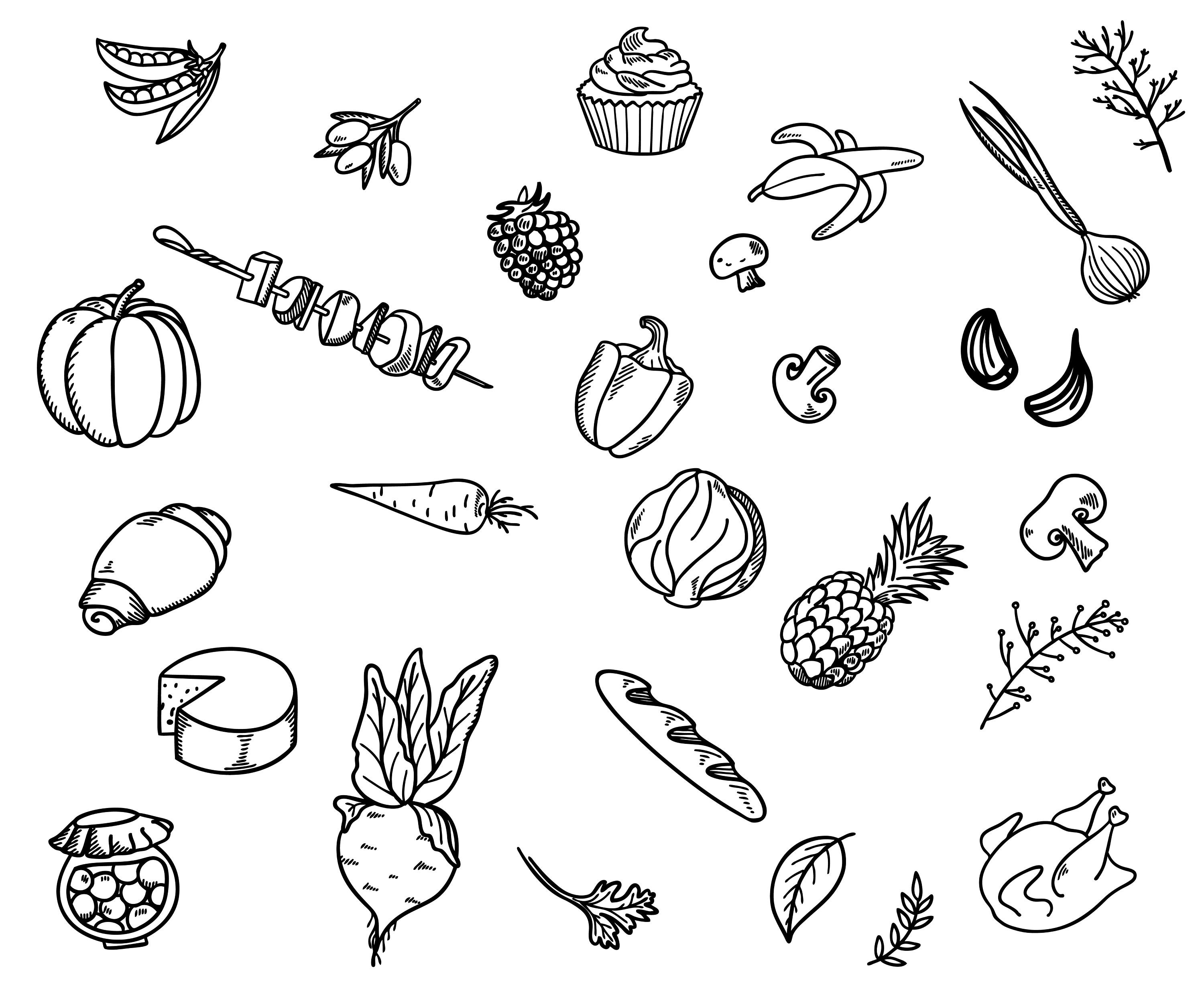 Kitchen Svg, Food Svg Bundle, Restaurant Svg, Food Cut File, Chef Svg ...