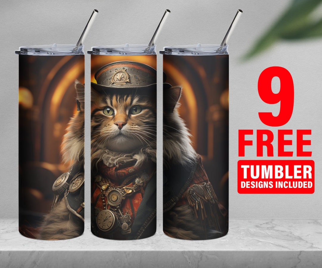 3D Ship's Captain Straight 20oz Skinny Tumbler Wrap,20 Oz Tumbler ...