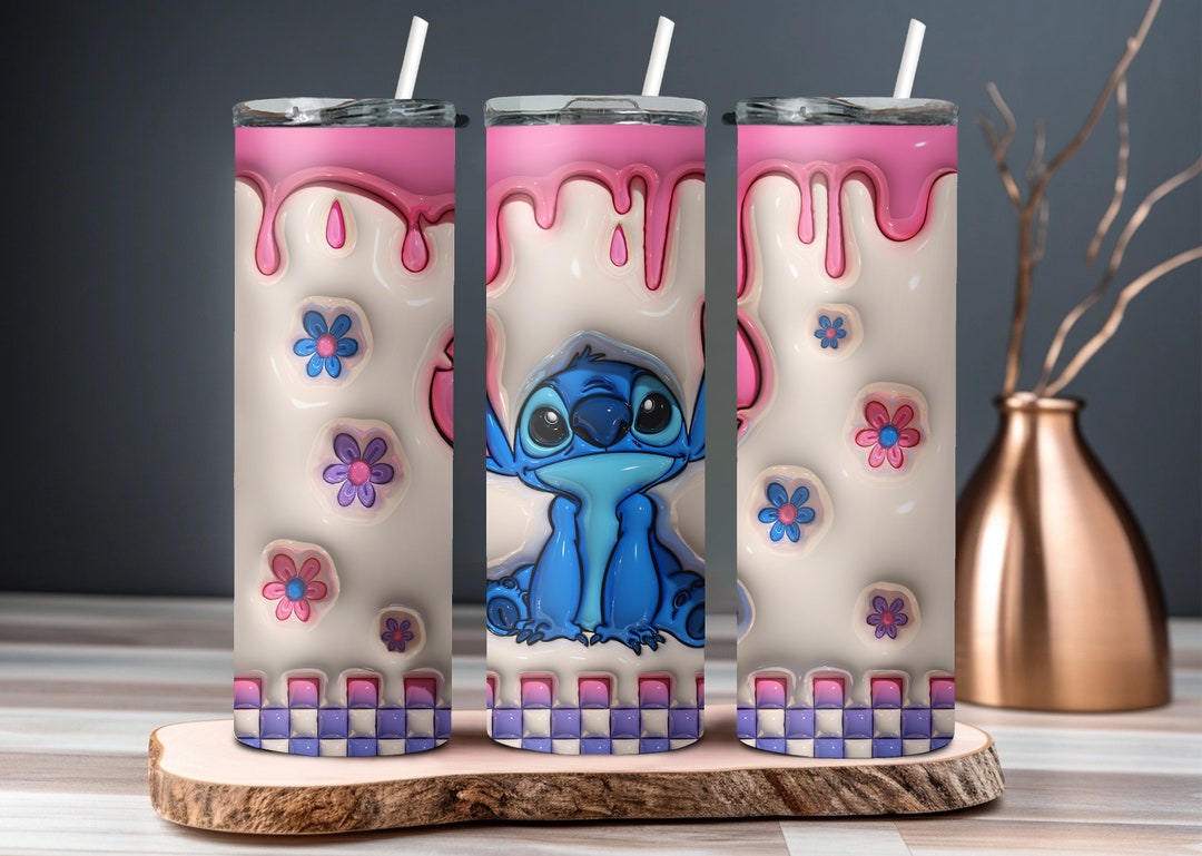 Inflated Stitch Tumbler PNG, 3D Stitch Tumbler, Touch Me and I Will ...