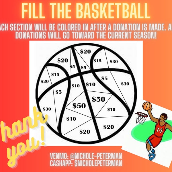 Fundraiser Calendar Basketball - Etsy