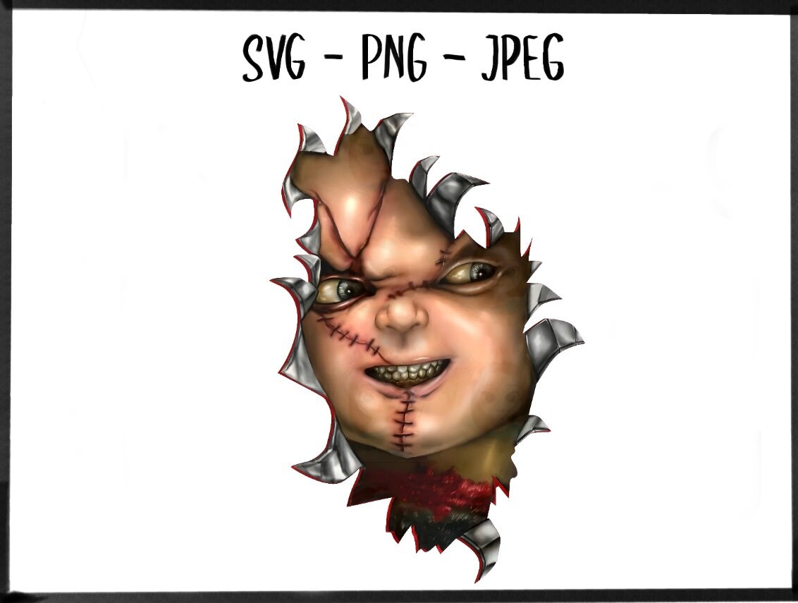 Chucky Angry Halloween Svg Png Retro Chucky Svg Spooky - Etsy