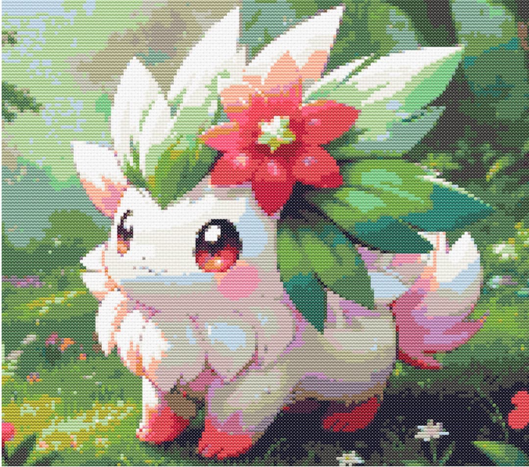 Shaymin Pokémon Cross Stitch Pattern - Etsy
