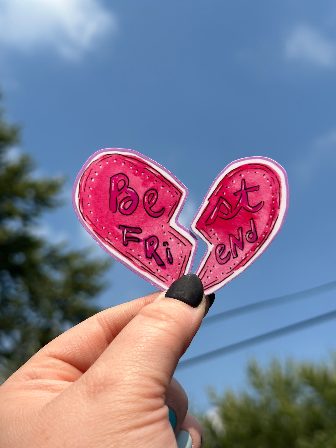 Best Friend Double Sticker Pack - Etsy