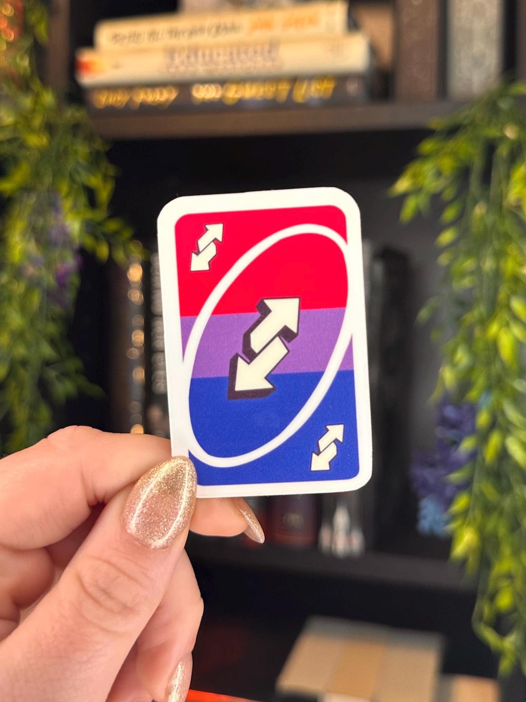 Bisexual Flag Uno Reverse Card Sticker - Etsy