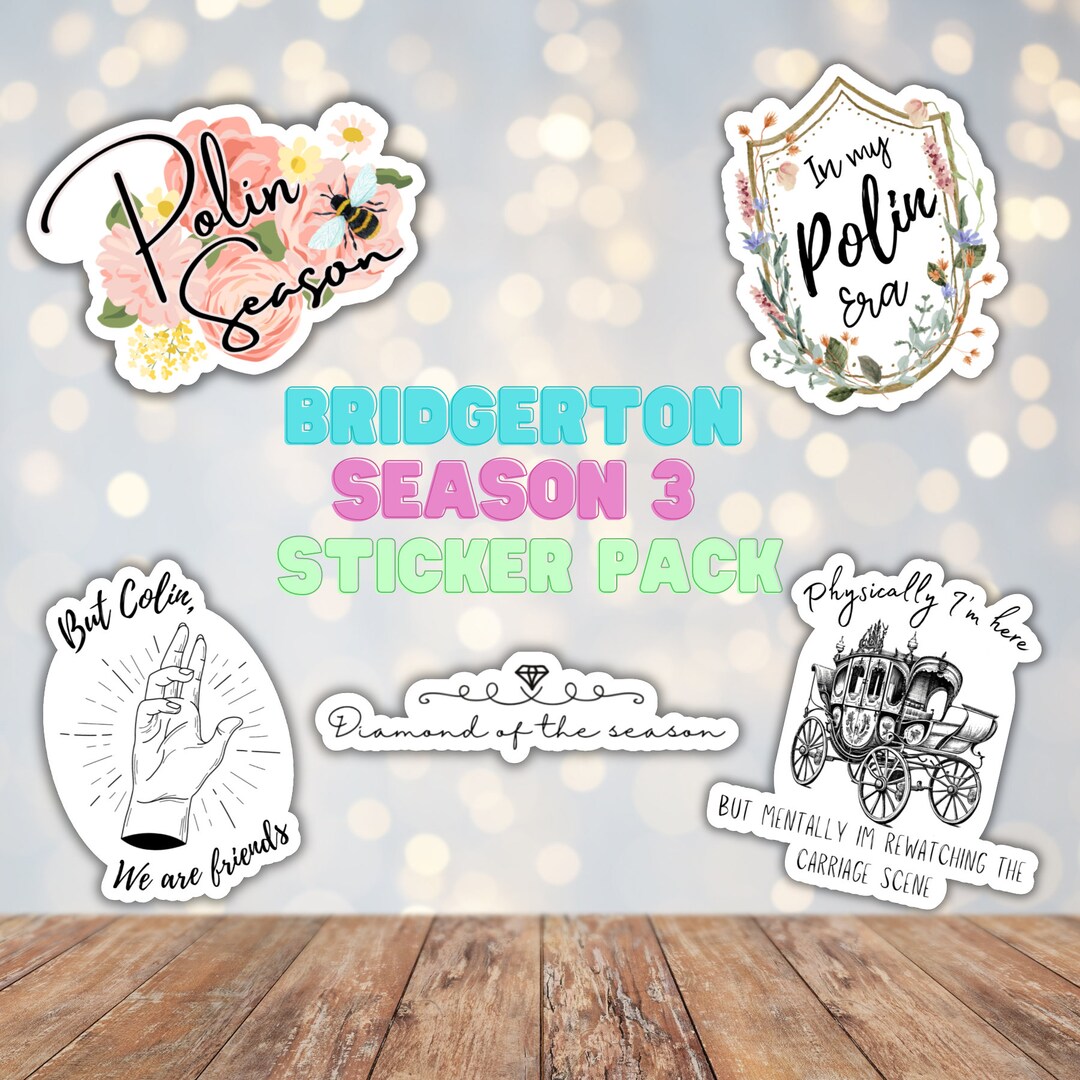 Bridgerton Season 3 Sticker Pack 5 Pc Waterproof - Etsy
