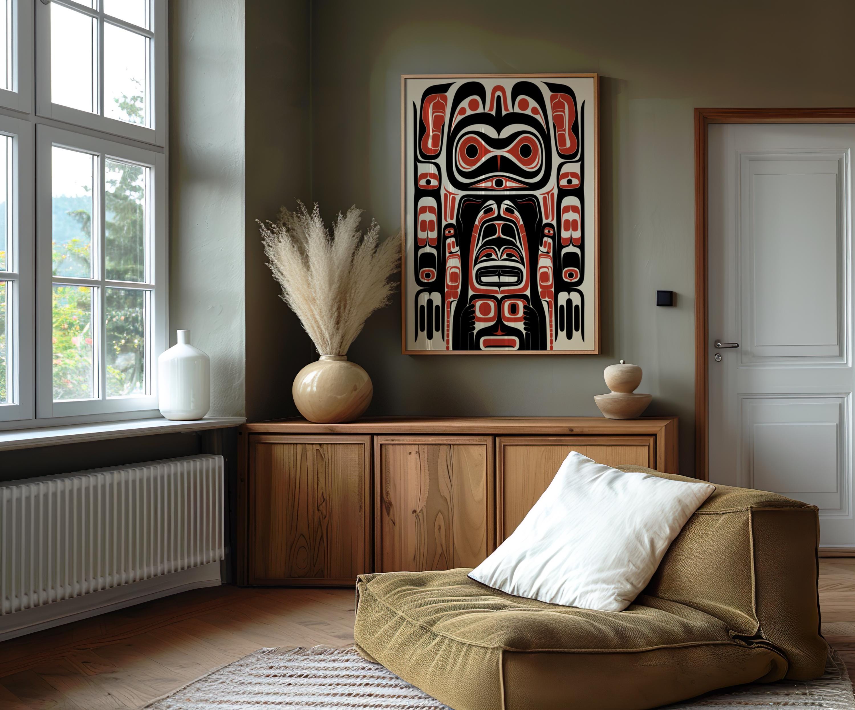Printable Indigenous Bear Native Art Pacific Northwest Formline Art ...