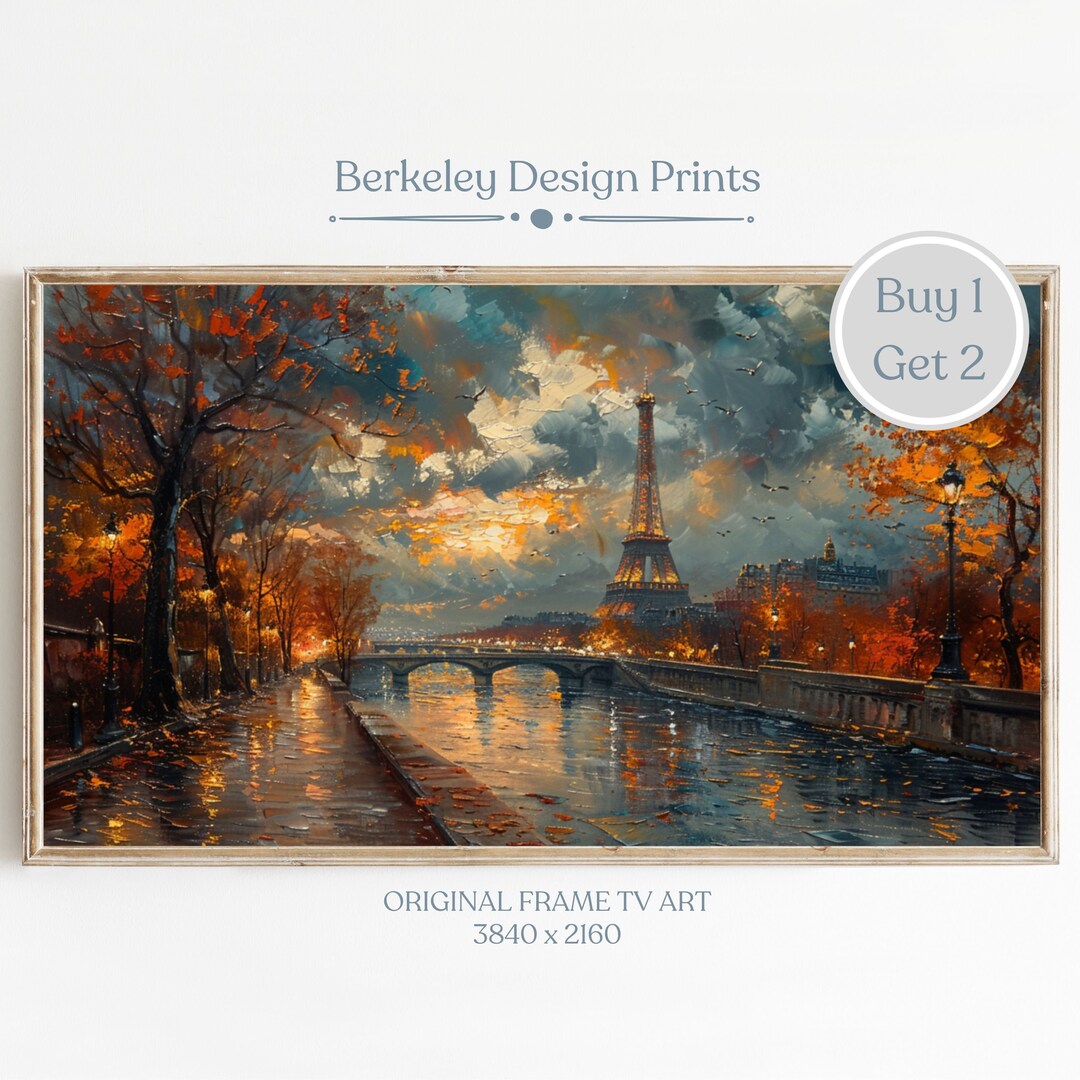 Samsung Frame TV Art Oil Painting Wall Art for Frame Tv Digital Vintage ...