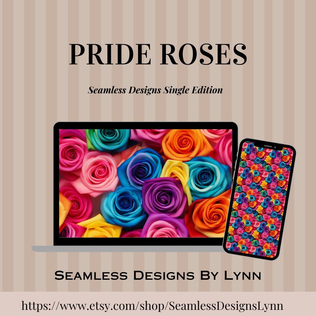 Pride Roses 1 Seamless Design Digital Paper Seamless - Etsy