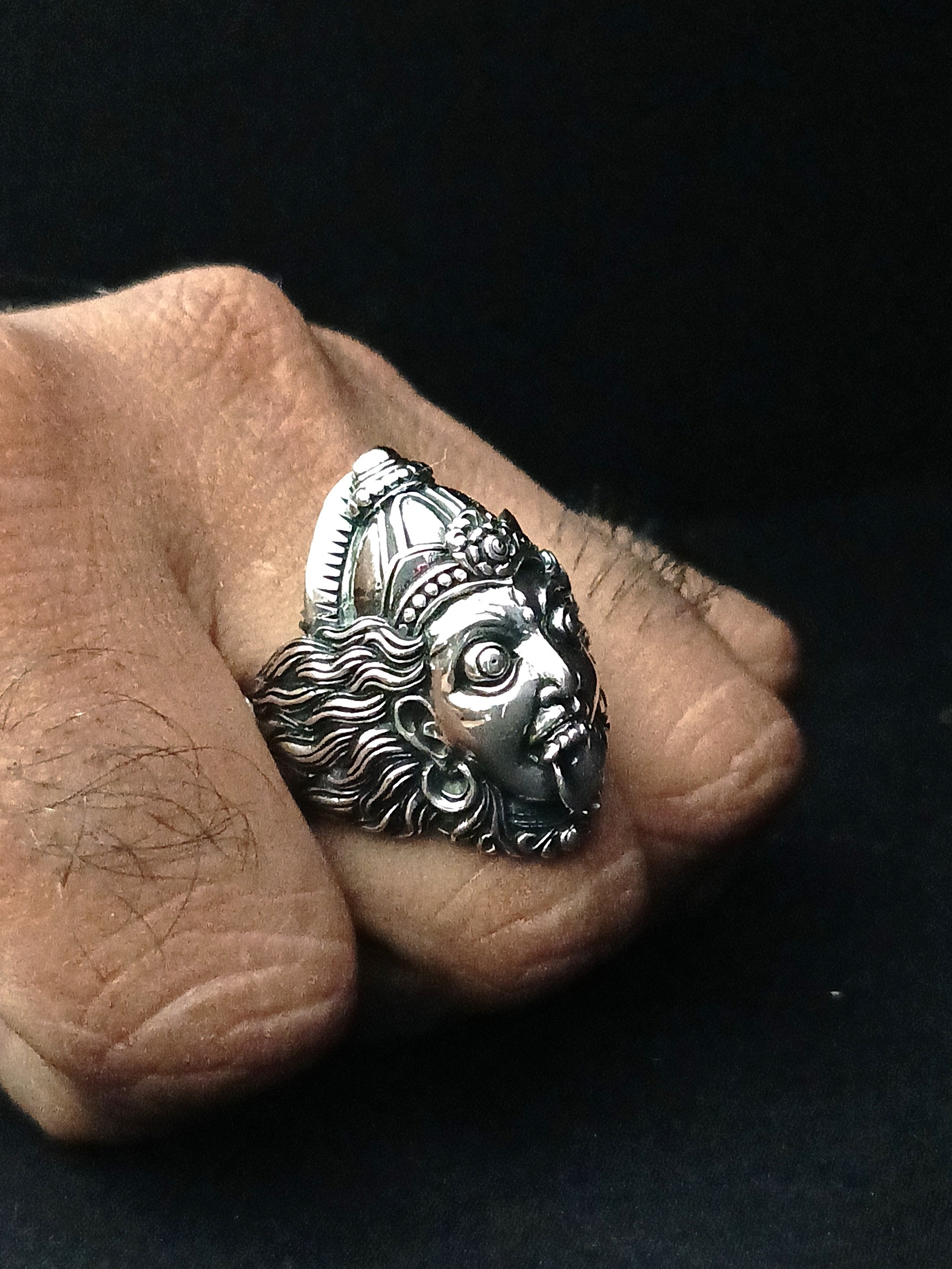 Goddess Ring, Durga Kali , Kali Puja, Hindu Jewelry, Handmade Gifts. - Etsy