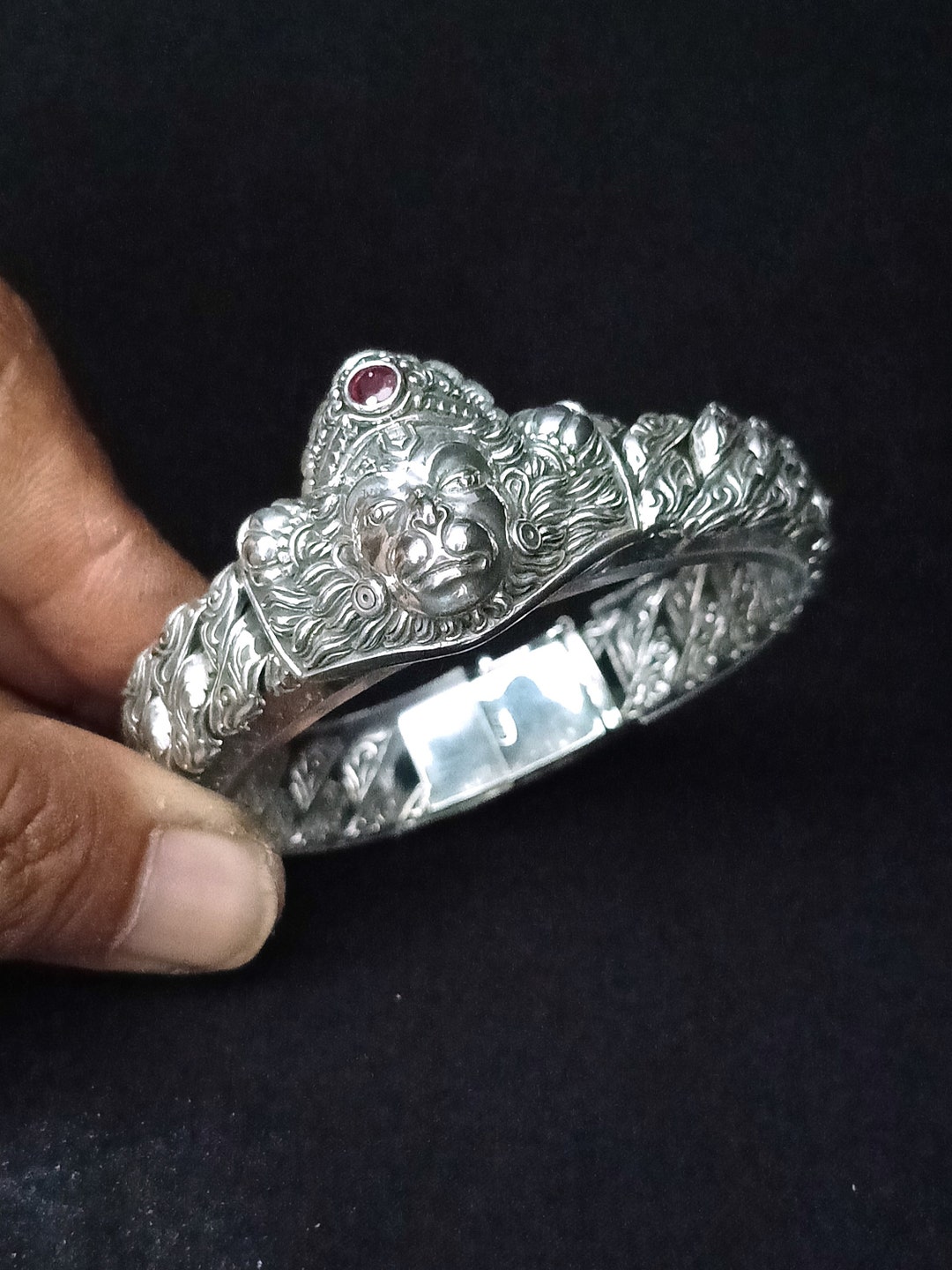 Hanuman, Mens Sterling Bracelet, Hindu Jewelry, Personalized Gifts. - Etsy