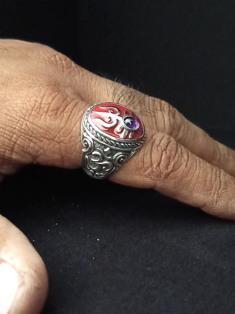 Trident Ring, Hindu Symbol, Religious Men Ring, Handmade Jewelry. - Etsy