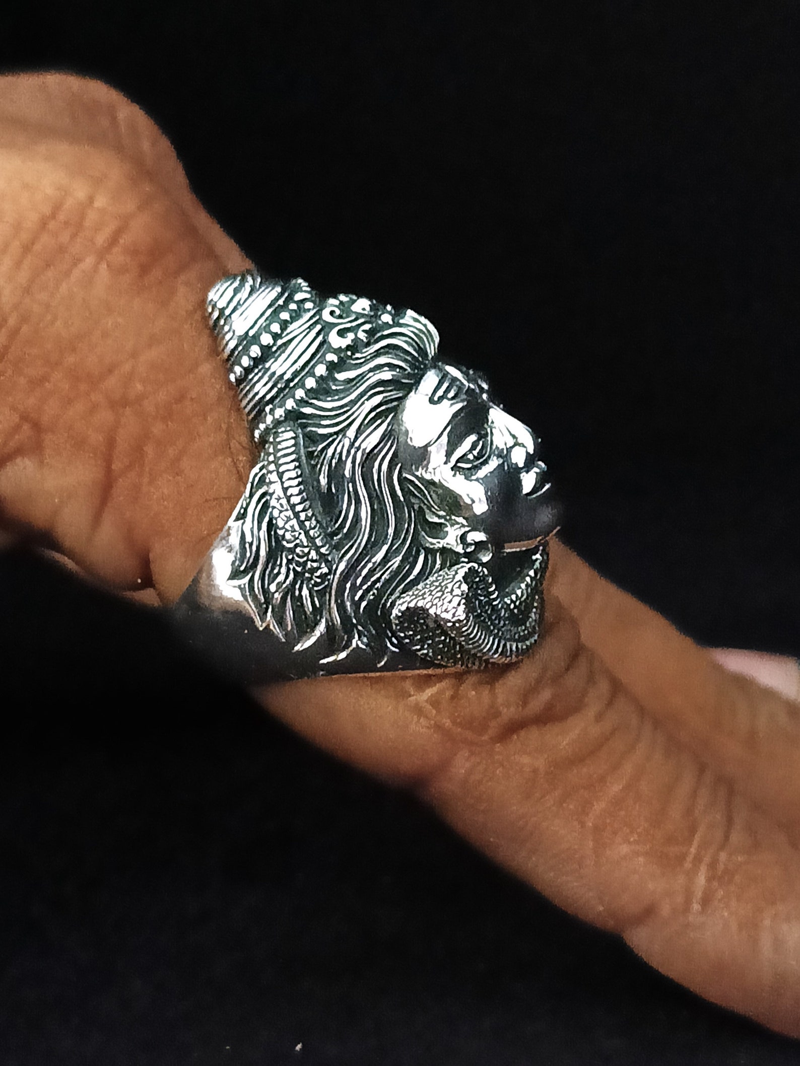 Lord Shiva, Religious Ring, Ethnic Ring, Handmade Jewelry. - Etsy