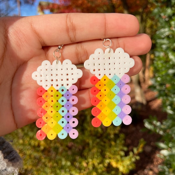 Perler Bead Earrings - Etsy