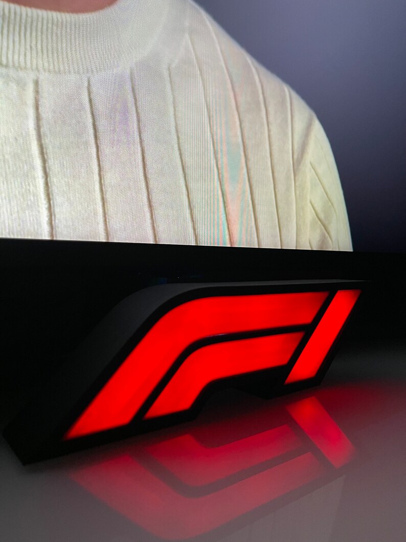 F1 Logo Light Box Decorative Formula 1 F1 Gift 3D Printed Light Lamp ...