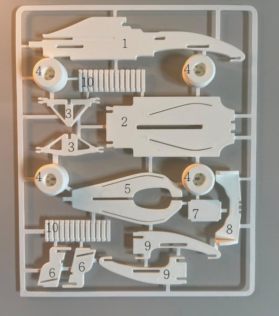 DIY 3D Printed Formula 1 Car Kit Build Your Own F1 Model High-quality ...