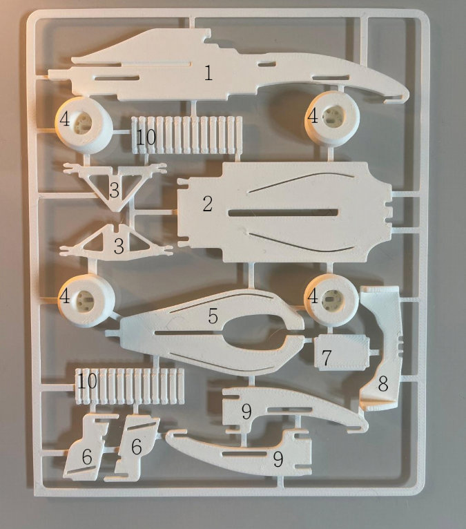 DIY 3D Printed Formula 1 Car Kit – Build Your Own F1 Model – High ...