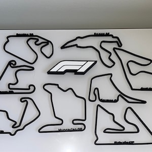 F1 Circuit Collection 21 3D Printed Tracks Grand Prix Circuit F1 Track ...
