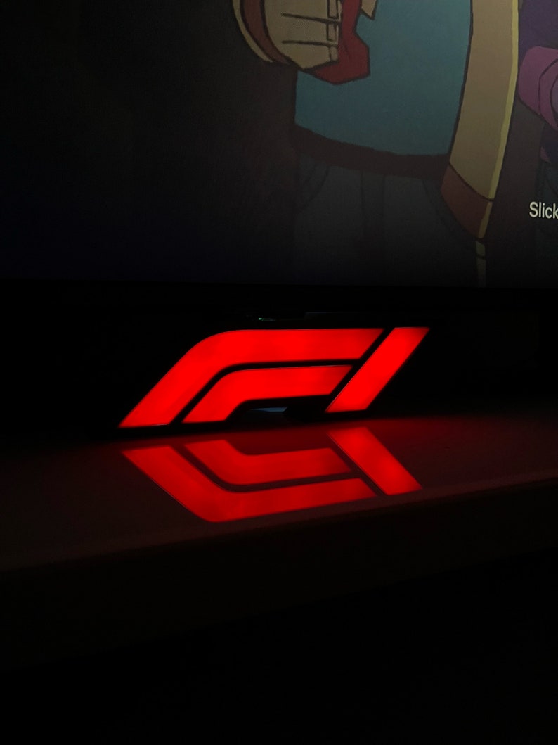 F1 Logo Light Box Decorative Formula 1 F1 Gift 3D Printed Light Lamp ...