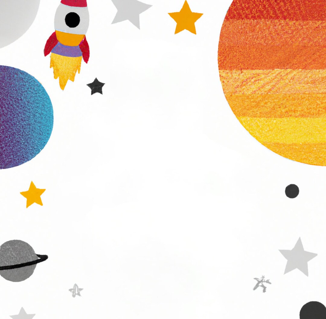 Children's Space Themed Invitation for Parties and Events - Etsy