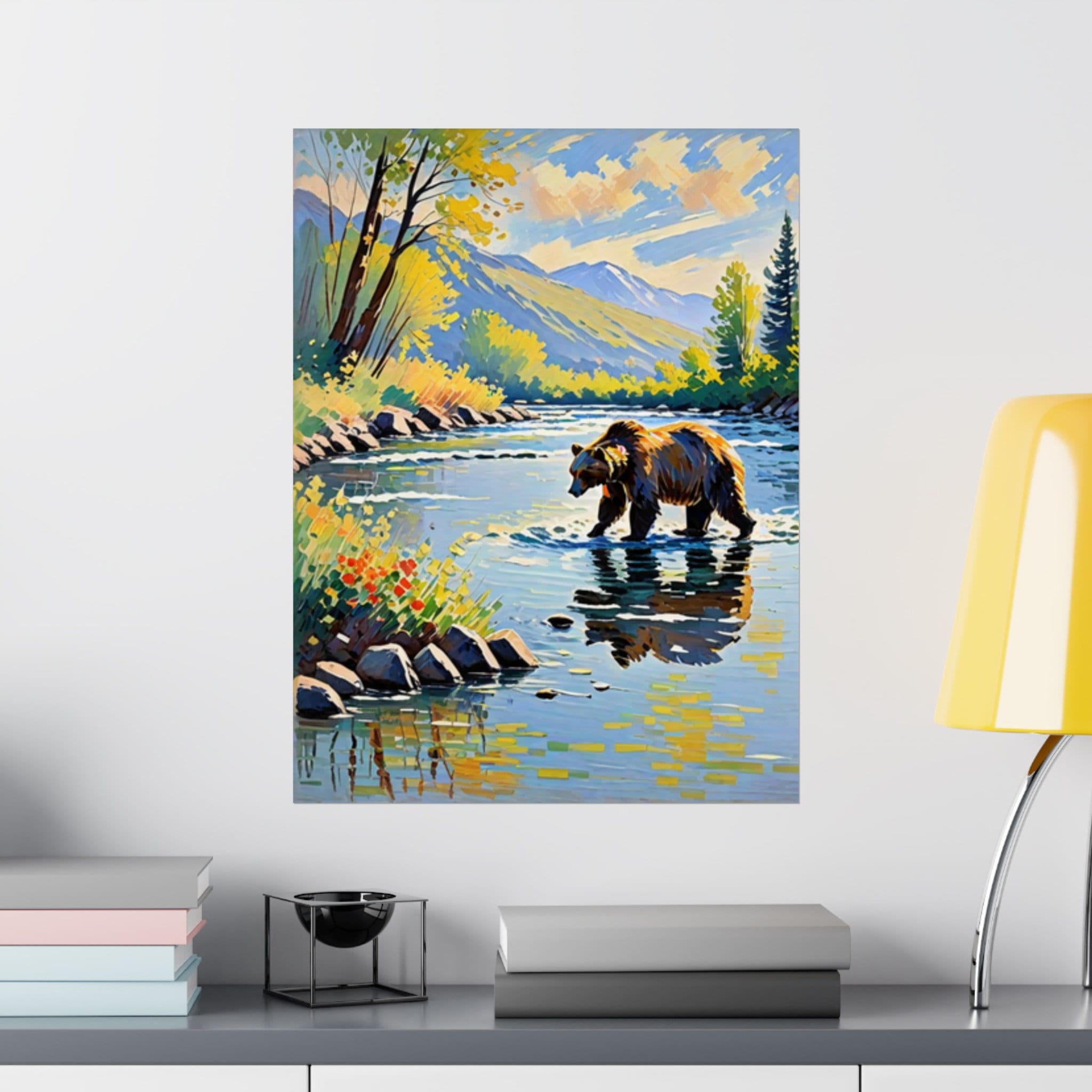 Grizzly Bear Poster - Etsy