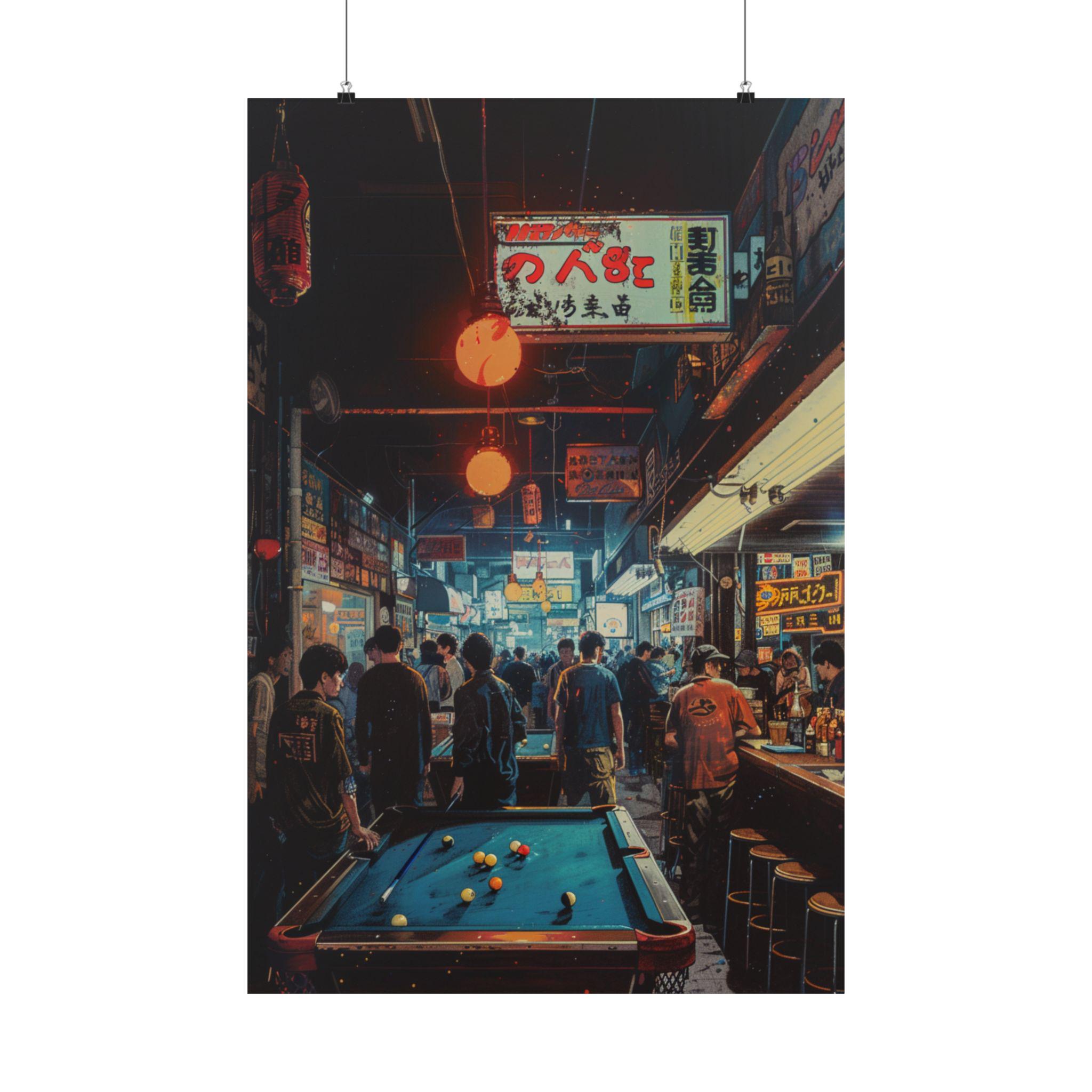 Pool Hall Poster - Etsy