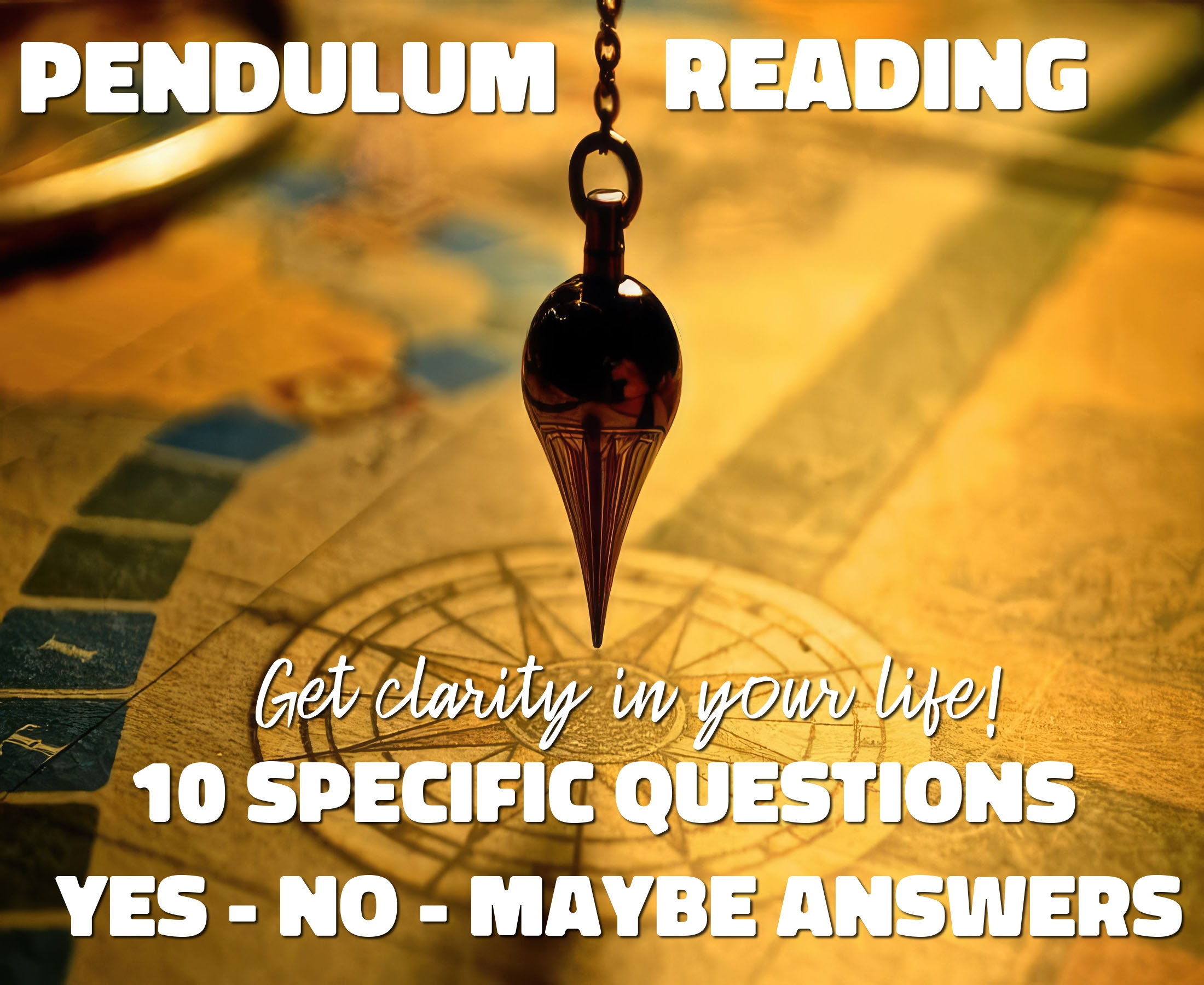 PENDULUM READING Yes No Maybe Answer Direct Answers to - Etsy