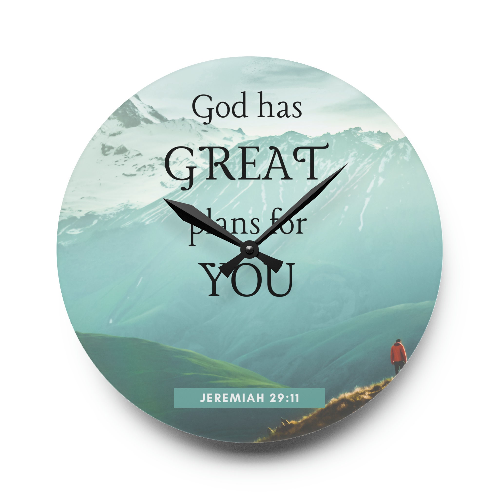 Religious Wall Clock, Classroom Wall Clock, Bible Clock, Jesus Clock ...