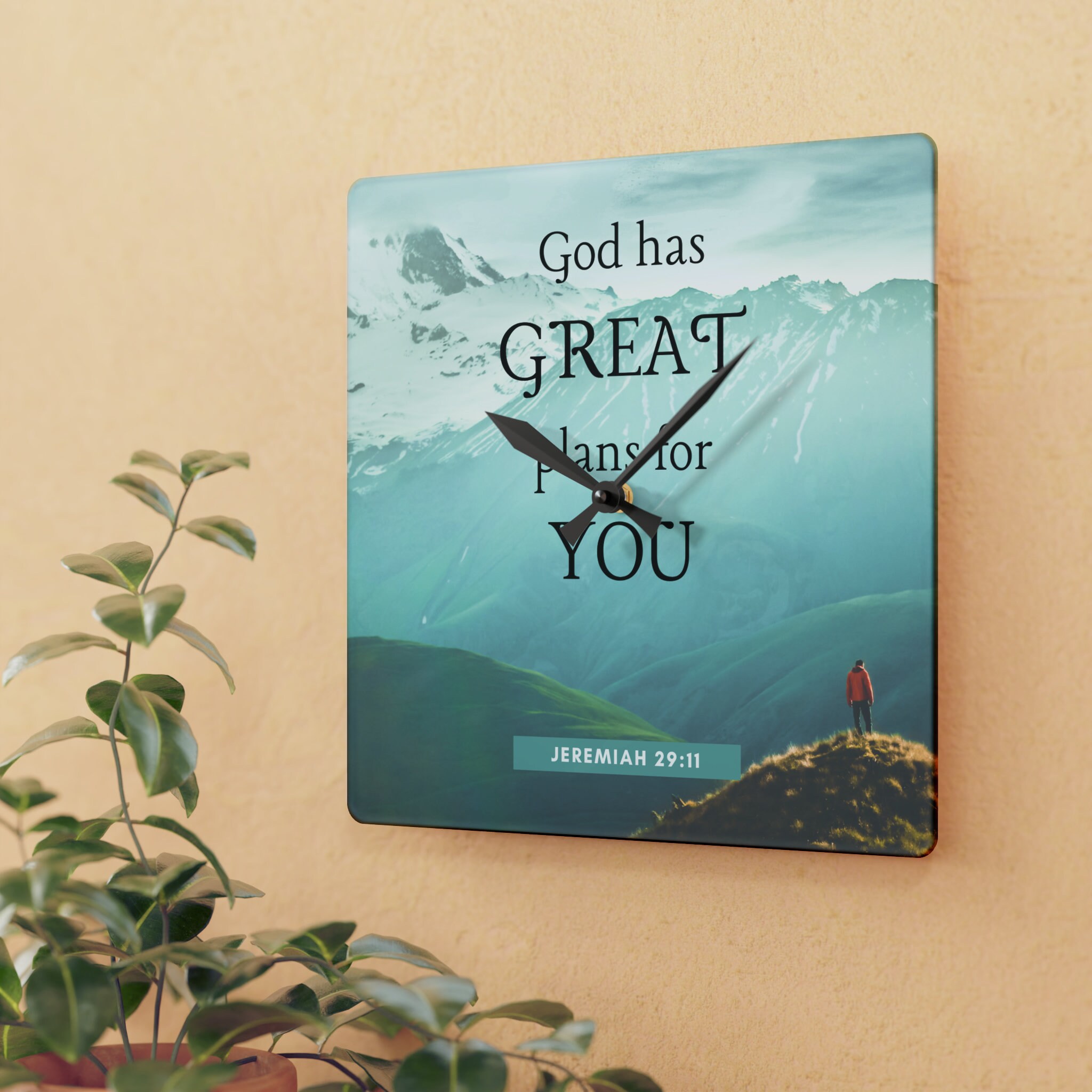 Religious Wall Clock, Classroom Wall Clock, Bible Clock, Jesus Clock ...