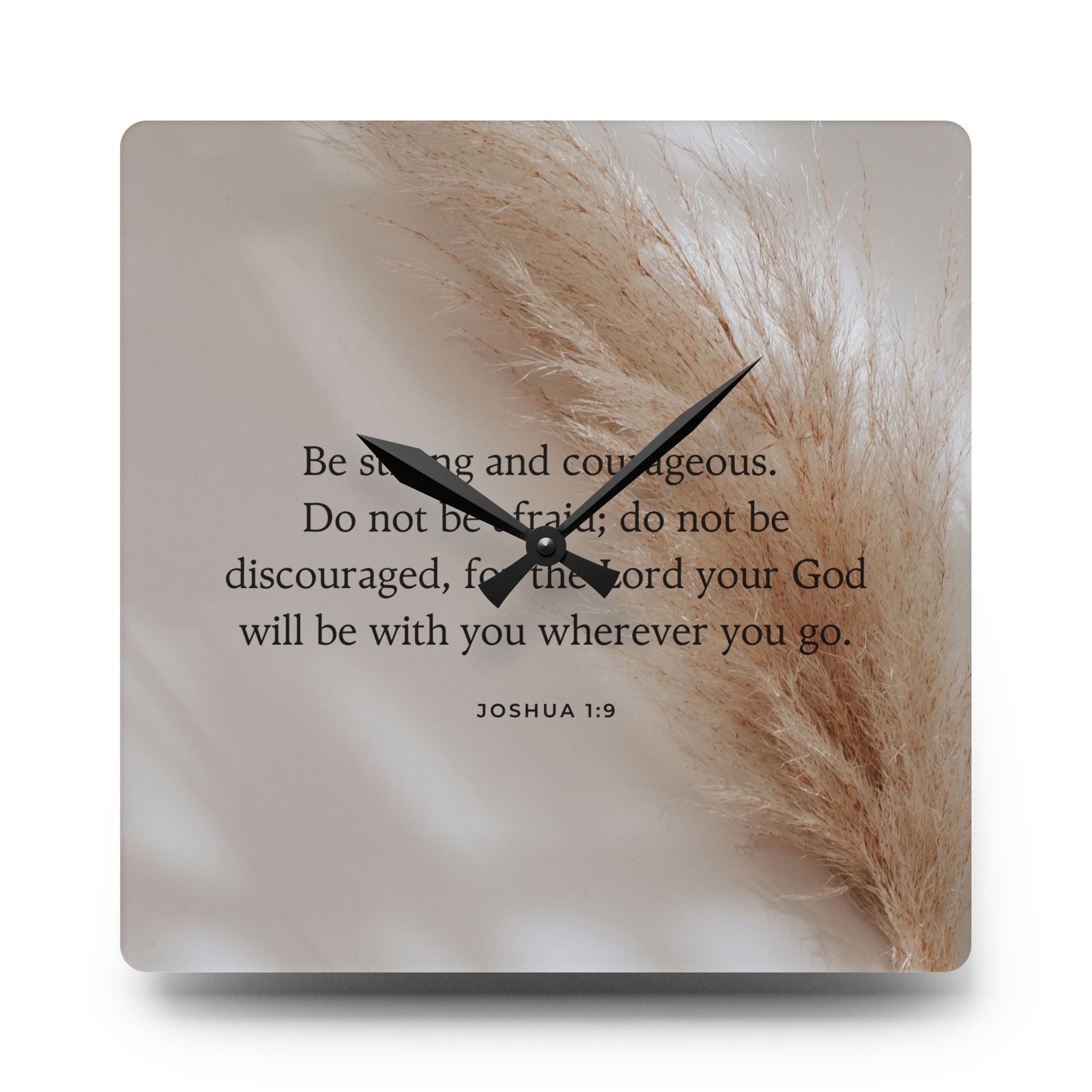 Bible Verse Minimal Wall Clock, Bible Decor, Jesus Wall Clock, Acrylic ...