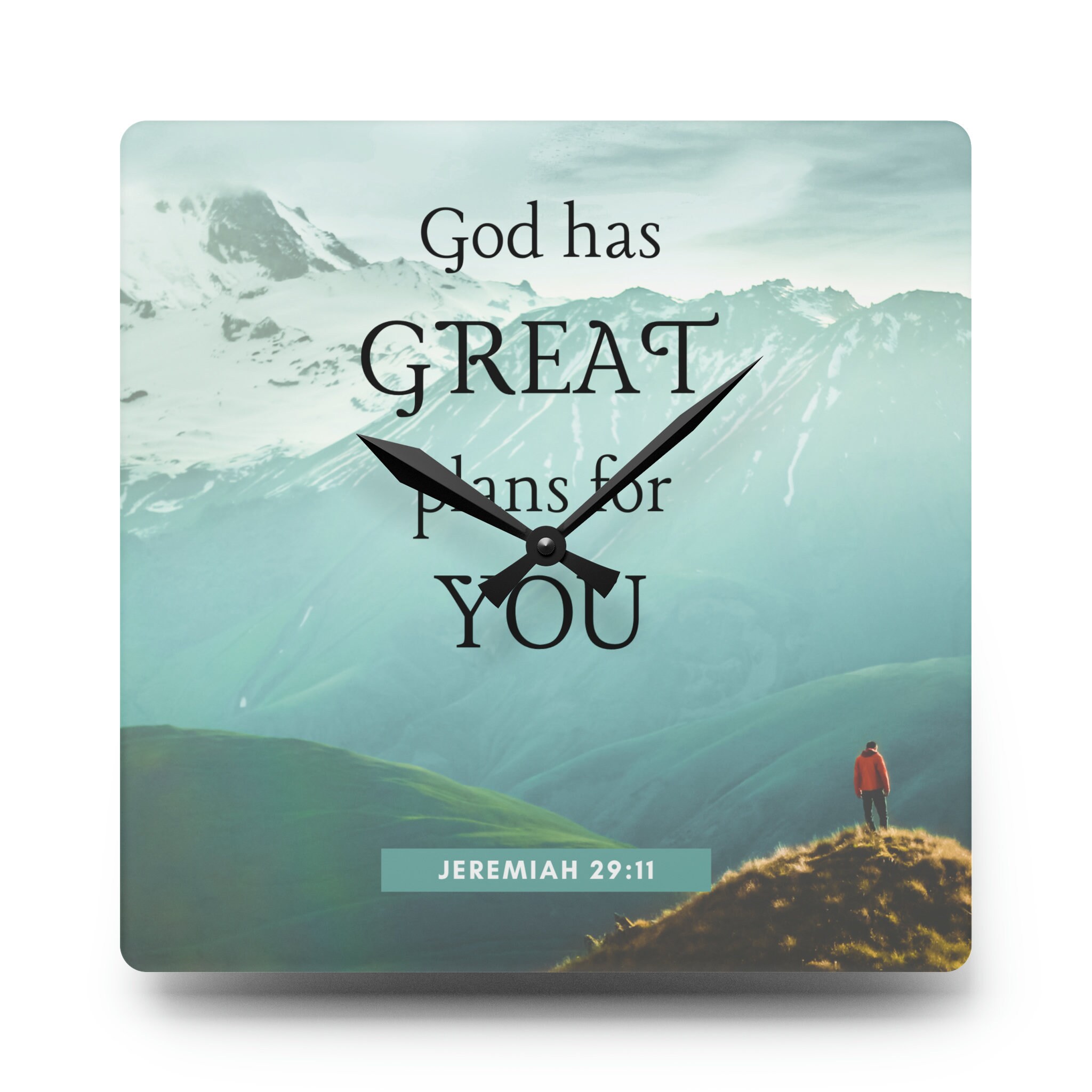 Religious Wall Clock, Classroom Wall Clock, Bible Clock, Jesus Clock ...