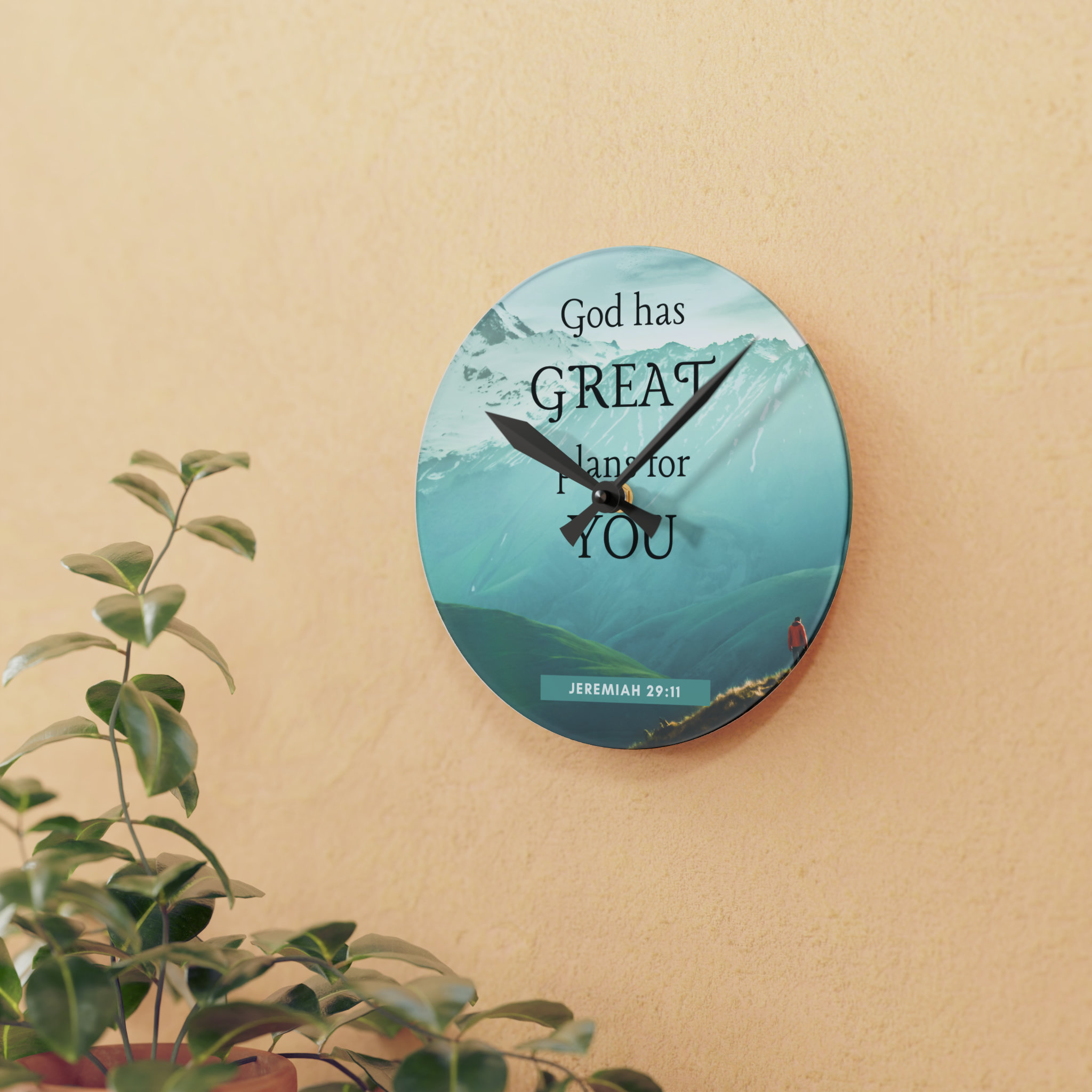 Religious Wall Clock, Classroom Wall Clock, Bible Clock, Jesus Clock ...