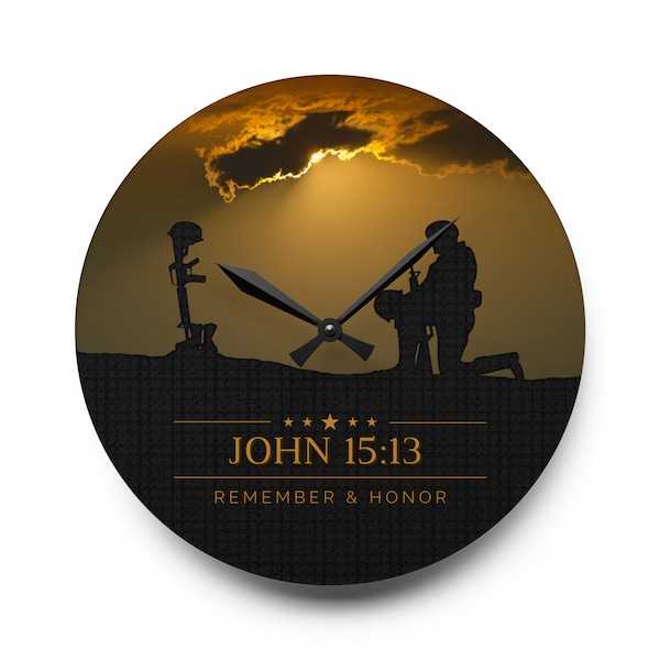 Veterans Wall Clock - Etsy